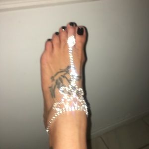 Accessories | Bare Foot Crystal Sandals | Poshmark